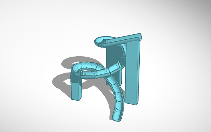3D design Marble Roller Coaster - Tinkercad