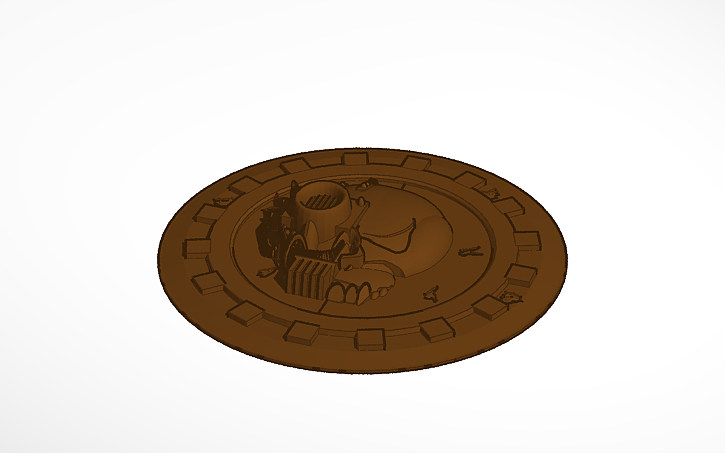 3D design AdMech emblem - Tinkercad