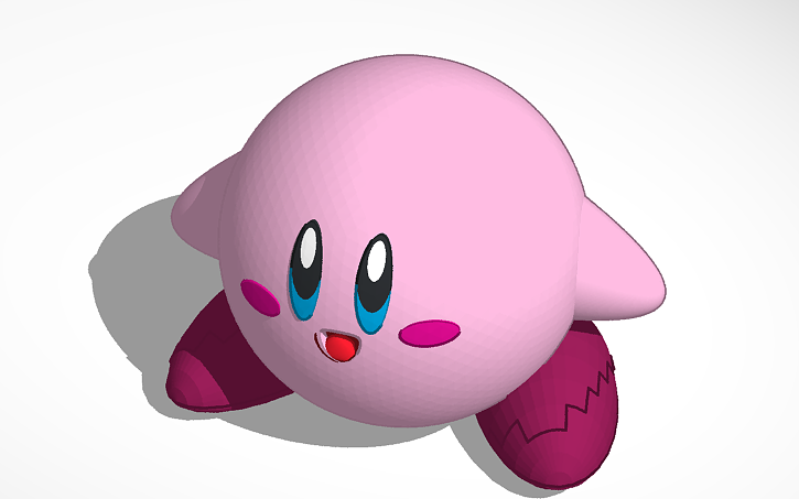3D design kirby model - Tinkercad