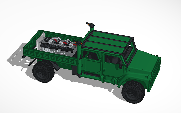 3D design Copy of Military truck - Tinkercad