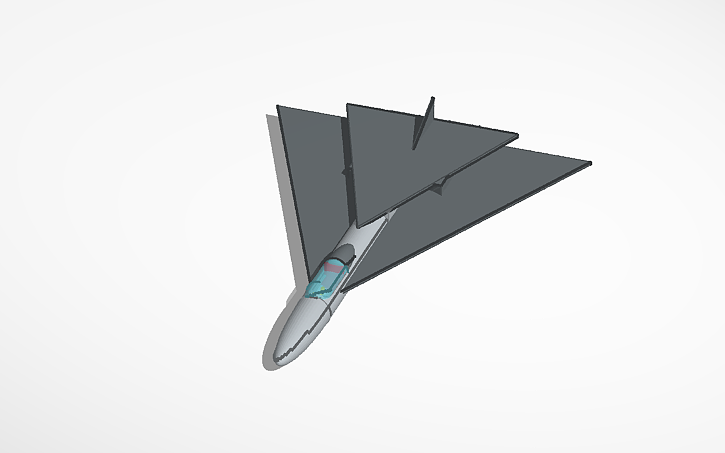 3D design Supersonic aircraft (2) - Tinkercad