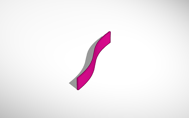 3D design curve shape - Tinkercad