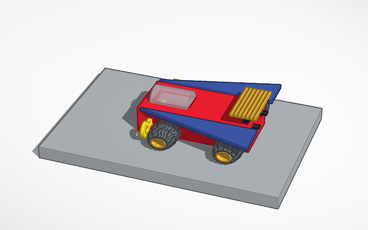 3D design Jac futuristic car - Tinkercad
