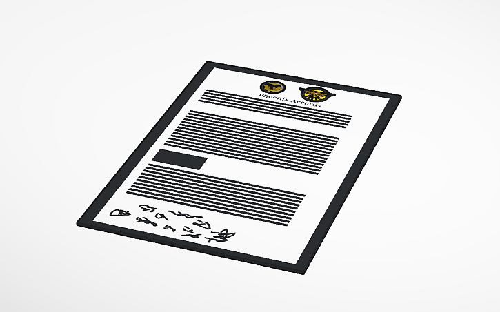 3D design The Final Flames and the Phoenix Accords - Tinkercad