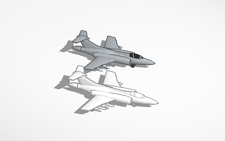 3D design Blackburn Bucaneer - Tinkercad