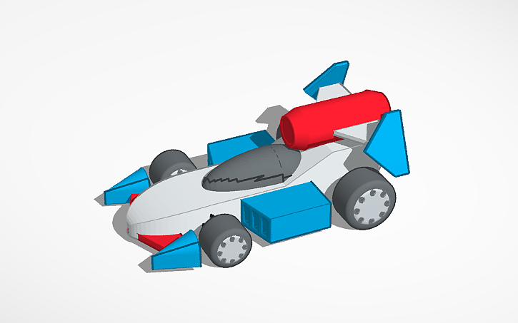 3D design CYBER FORMULA ONE CAR - Tinkercad