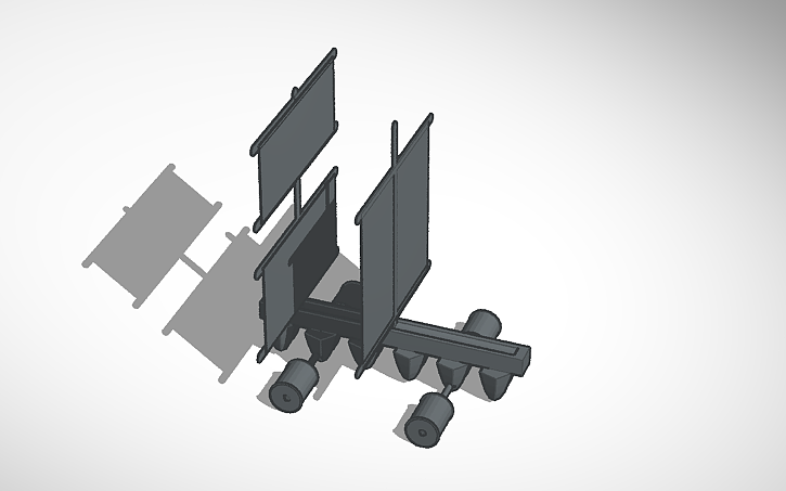 3D design DAO véhicule à voile - Tinkercad