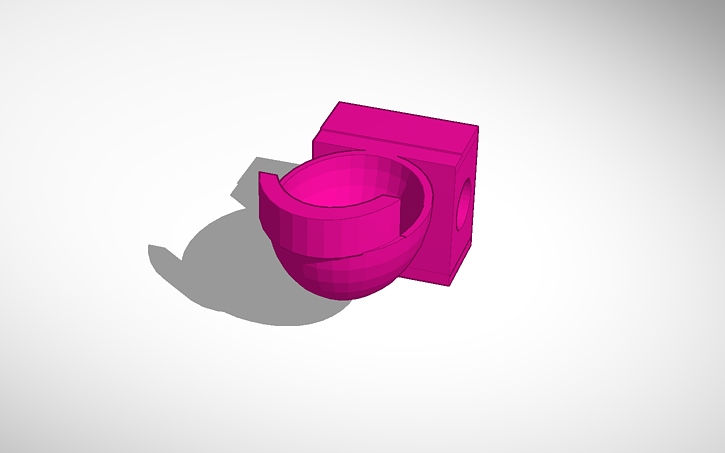 3D design scoop for catapult - Tinkercad