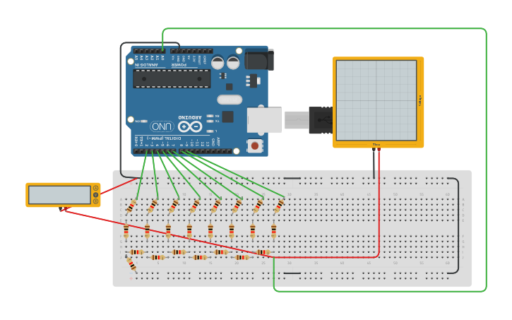 Circuit design Onda cuadrada, triangular y senoidal - Tinkercad