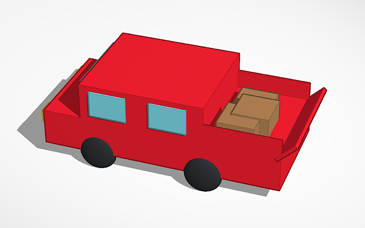 3D design Da basic car car car car (truck) - Tinkercad