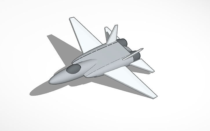 3D design FIGHTER JET - Tinkercad