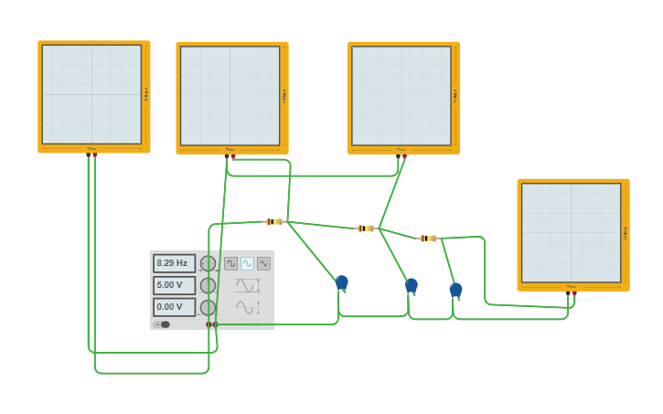 Circuit design Square wave to Sine Wave Converter - Tinkercad