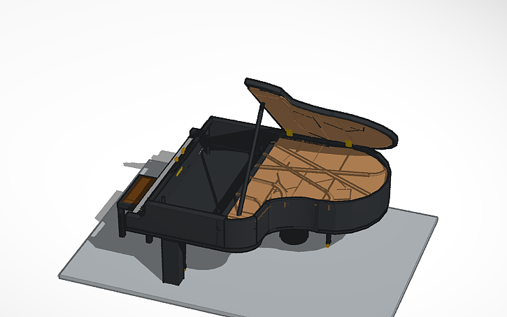 3D design GRAND-PIANO - Tinkercad