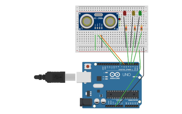 Circuit Design Distance Of An Object Tinkercad
