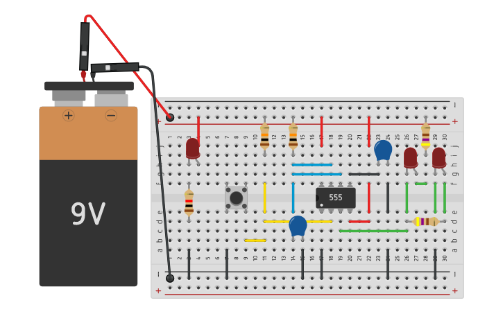 Circuit design 555 ic monostable - Tinkercad