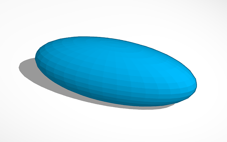 3D design Ellipsoid - Tinkercad