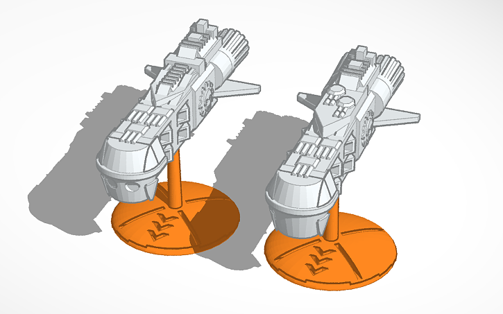 3D design Ad Mech - Defiant Class Light Cruiser - Tinkercad