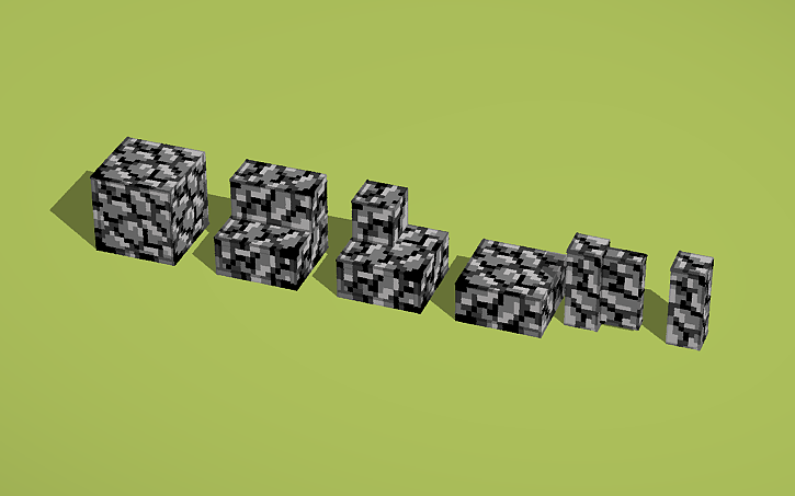 3D design Текстуры булыжника_Texture cobblestone block (Minecraft ...