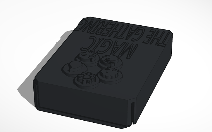 3D design Magic The Gathering box - Tinkercad