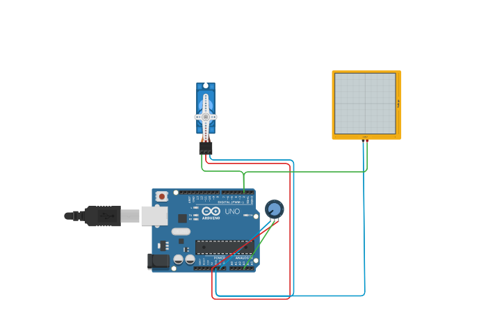 Circuit design Aufgabe 1 - Servo - Tinkercad