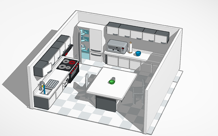 3D design Kitchen - Tinkercad