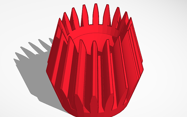 3D design valentines day vase - Tinkercad