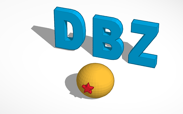 3D design Dragon Ball - Tinkercad