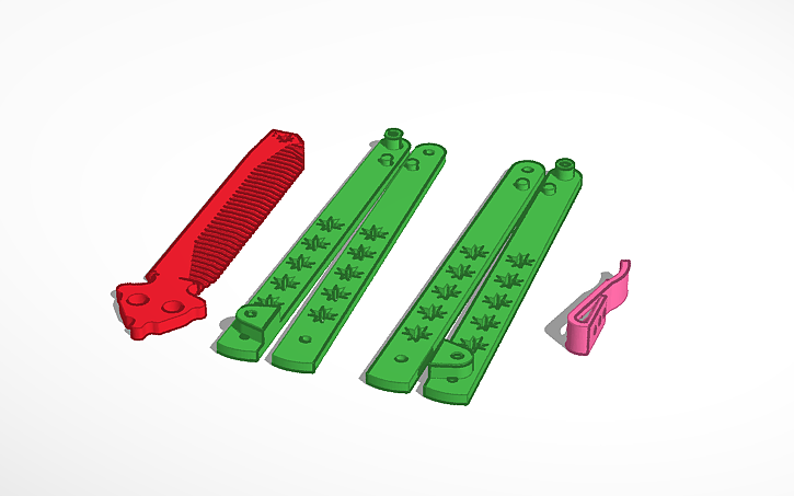 3D design Butterfly Comb - Tinkercad