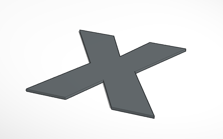 3D design X - Tinkercad