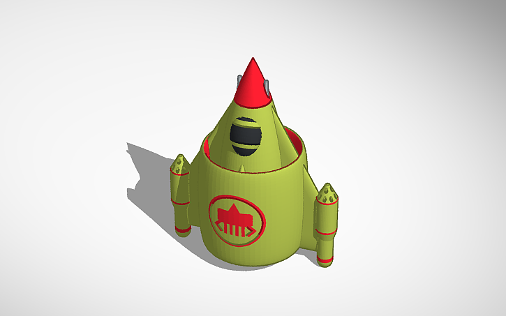 3D design Thunderclap Ring-Wing Fighter - Tinkercad
