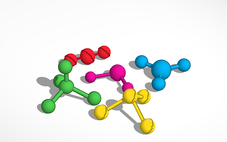 3D design Copy of VSEPR Model Thingy - Tinkercad