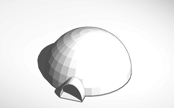 3D design Igloo - Tinkercad