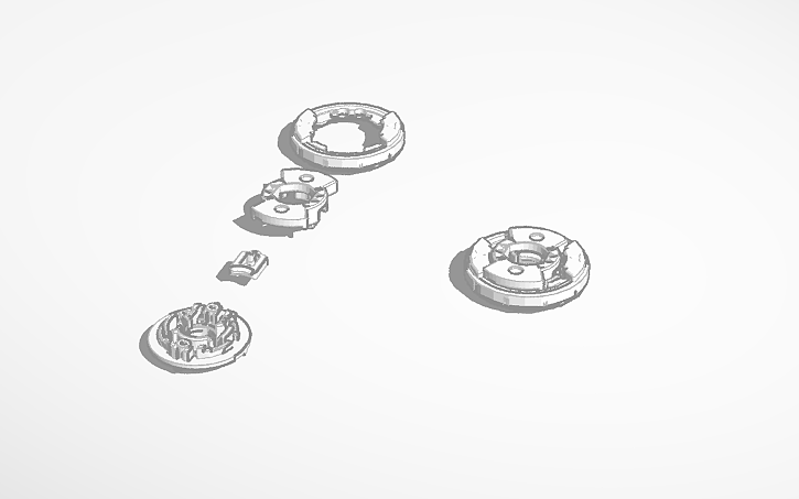 3D design BEYBLADE X Ratchet Template (blank) - Tinkercad