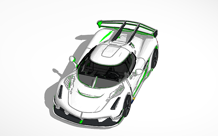 3D design Koenigsegg Jesko - Tinkercad