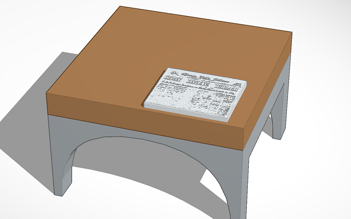 3D design table - Tinkercad