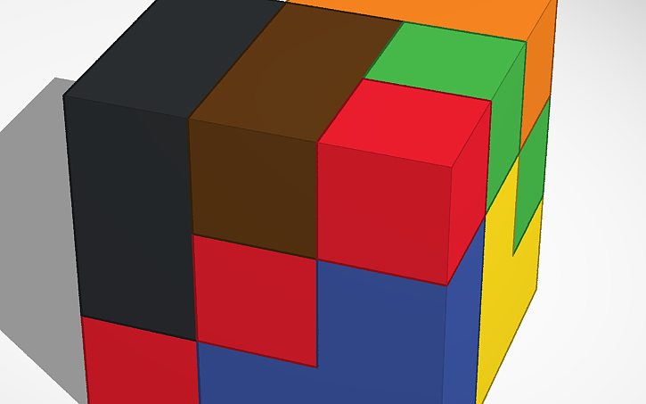 3D design 3D cube puzzle - Tinkercad