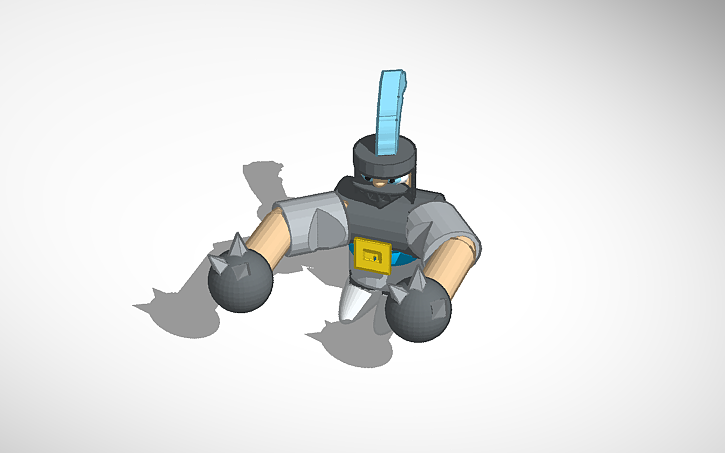 3D design mega knight clash royale - Tinkercad
