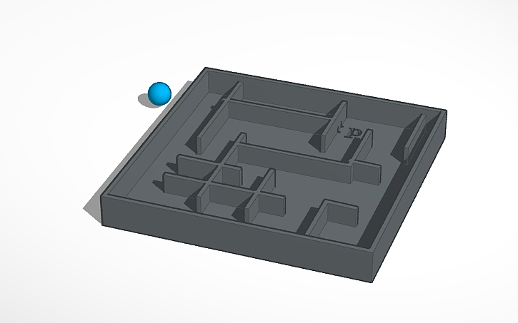 3D design Ball Maze Template - Tinkercad