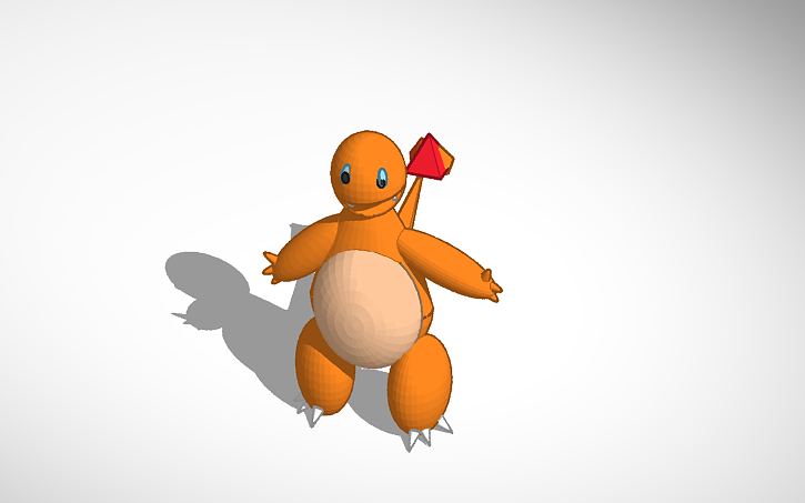 3D design charmander - Tinkercad