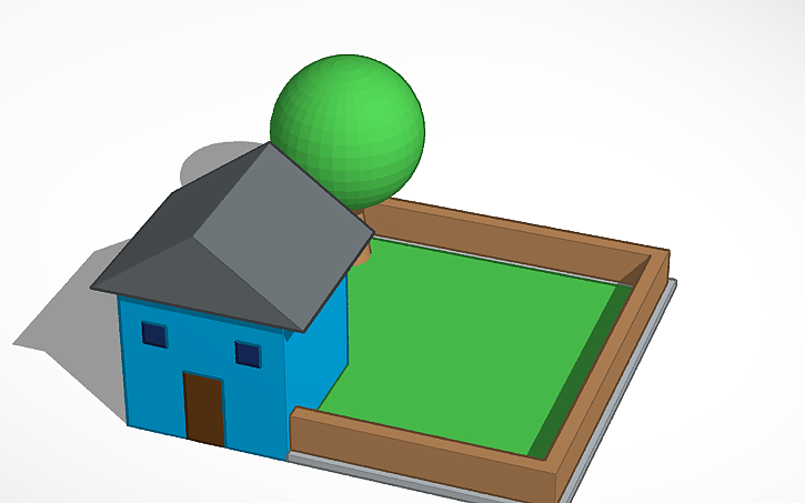 3D design Basic House - Tinkercad