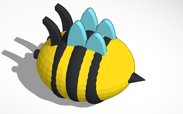 3D design Abeja / Bee - Tinkercad