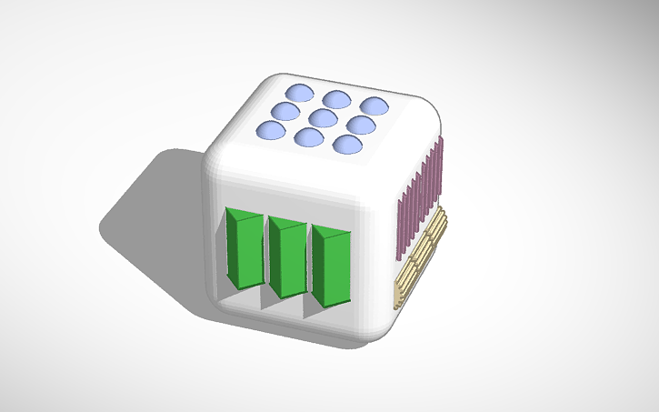 3D design Fidget Cube - Tinkercad