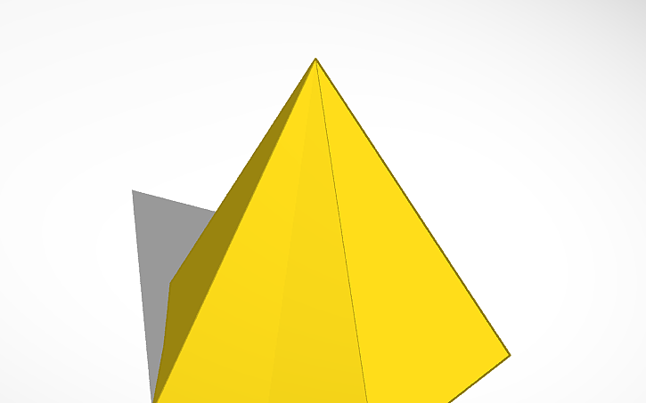 3D design Pentagonal Pyramid - Tinkercad