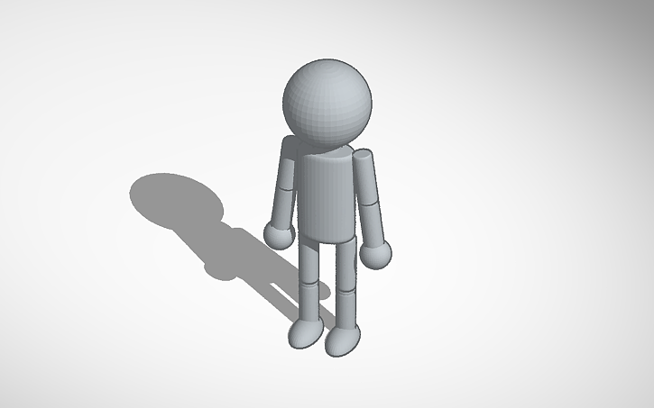3D design Character template - Tinkercad