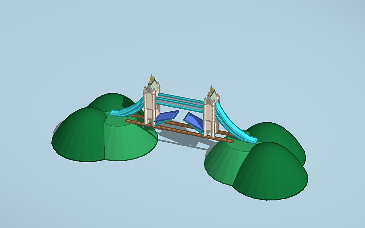 3D design Tower Bridge 🌉 - Tinkercad