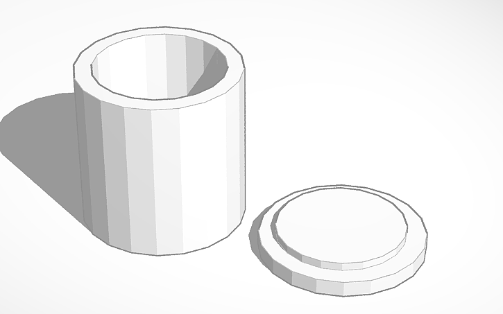 3D design Round Box (Basic) - Tinkercad