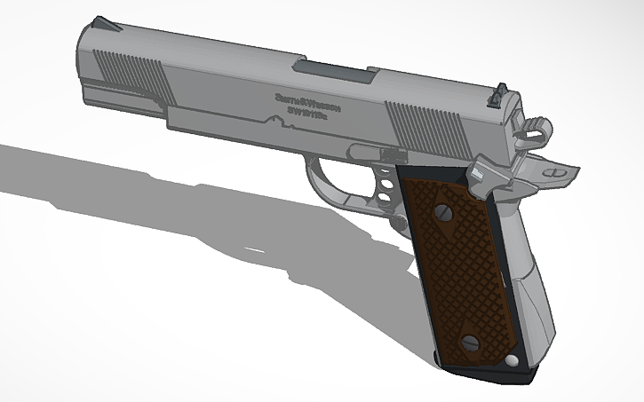 3D design handgun - Tinkercad