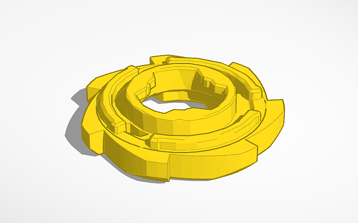3D design Beyblade CX Buzzsaw assist blade - Tinkercad