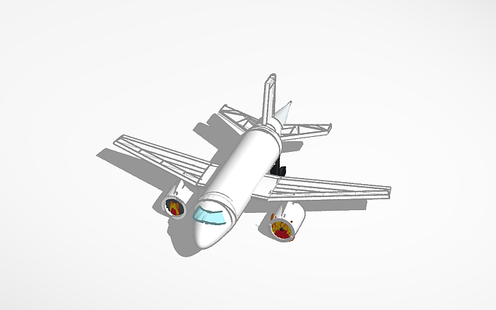 3D design The airplane of 9/11 - Tinkercad