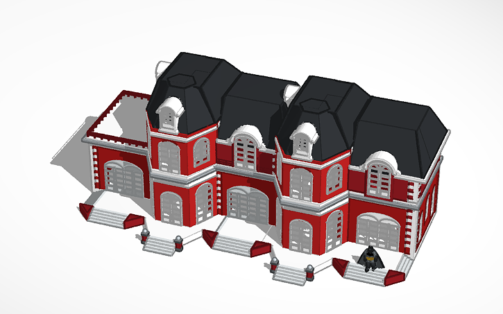 3D design Wayne Manor - Tinkercad
